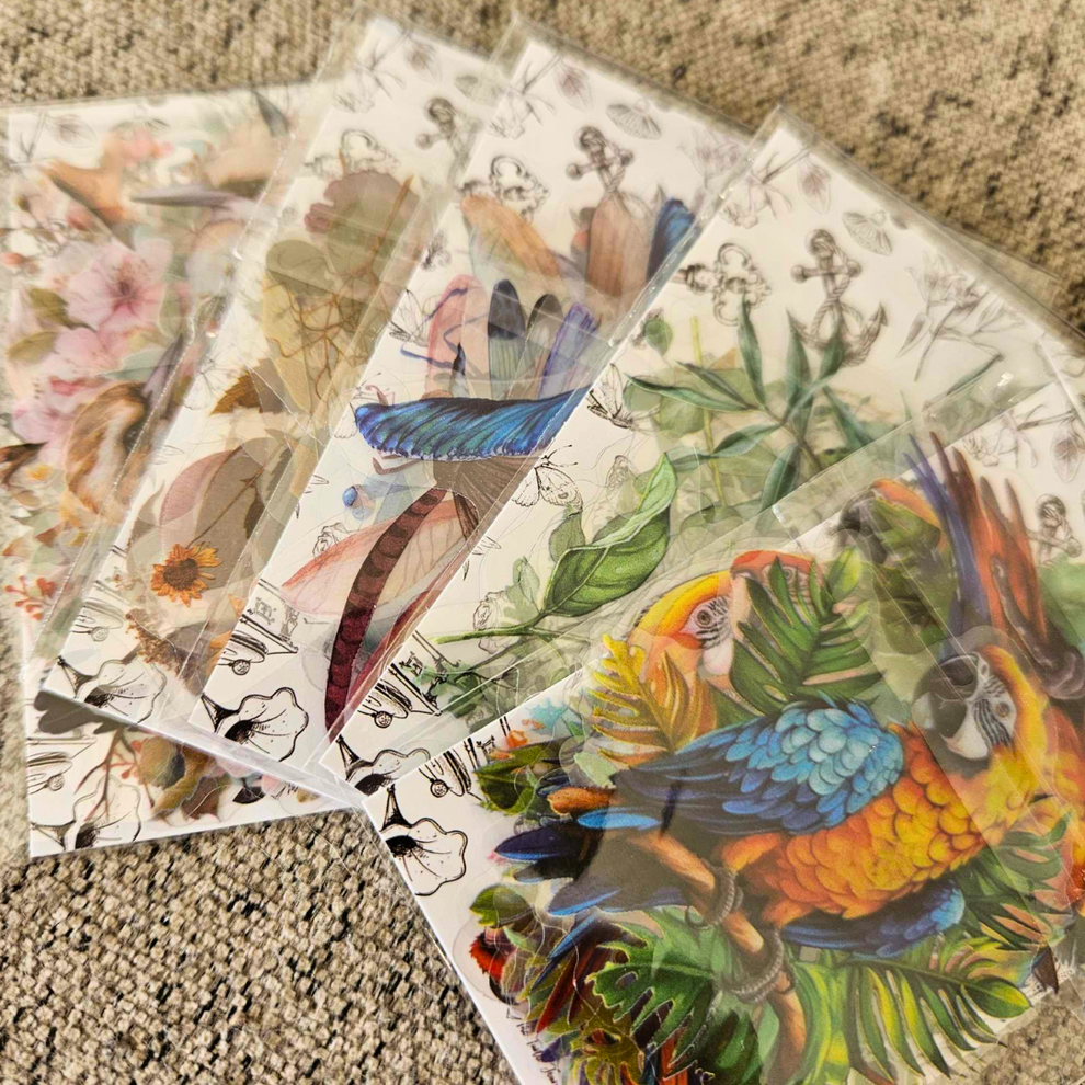 Nature Scrapbooking Stickers Australiana Parrots Dragonflies Kookaburra ...